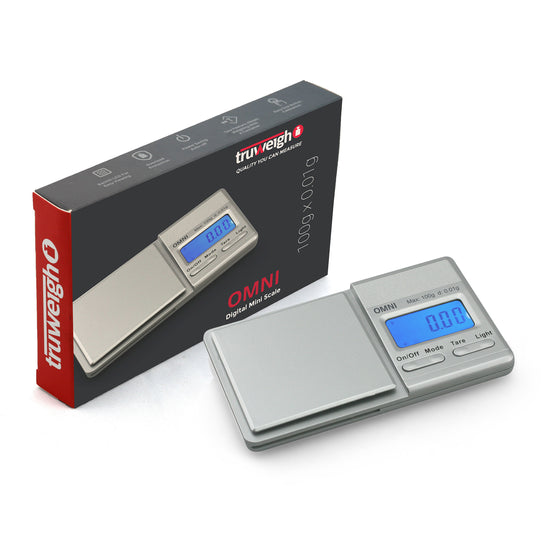 TRUWEIGH OMNI SCALE- 100G X 0.01G- SILVER